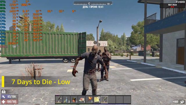 ✅ Test Nvidia MX450 | i7-1185G7 | ALEXVI 1.0 #4 | Garry'sMod,HFF,7DaysTD,Kingdom:Classic,Portal2,PZ