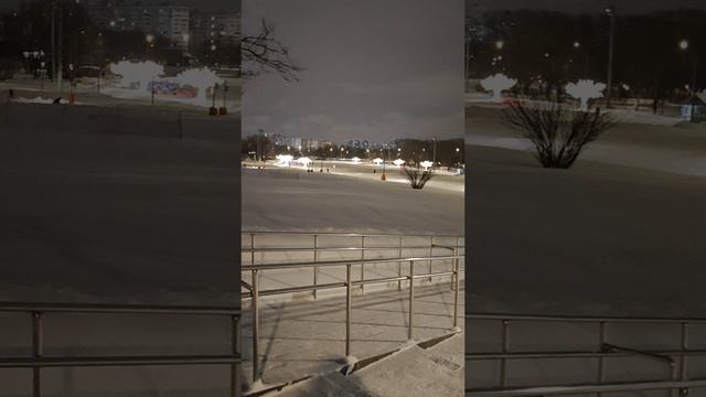 Вечернее Коломенское #парк #коломенское #ночь #москва #зима #новыйгод