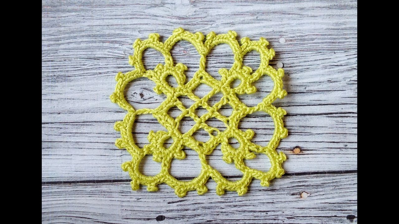 ВЯЖЕМ МОТИВЫ КРЮЧКОМ// МОТИВ #1// ВИНТАЖНЫЙ