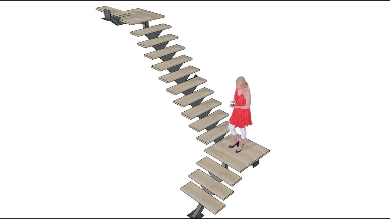 Лестница / монокосоур поворотная с площадками 180º. Иркутская область