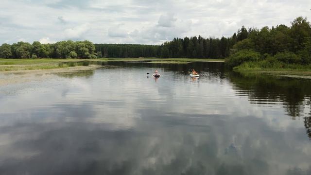 Лето 2024. SUP серфинг в Подмосковье.