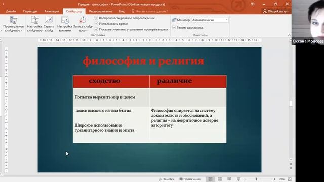 Занятие 2. Предмет философии