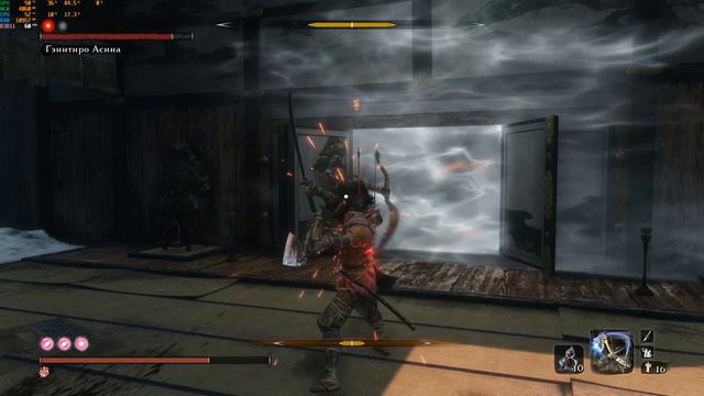 SEKIRO  НГ2+ Гэнитиро без аптечек, мечом.