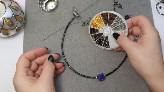 Бусины невероятной красоты в украшениях #ольгаклинова #jewellery