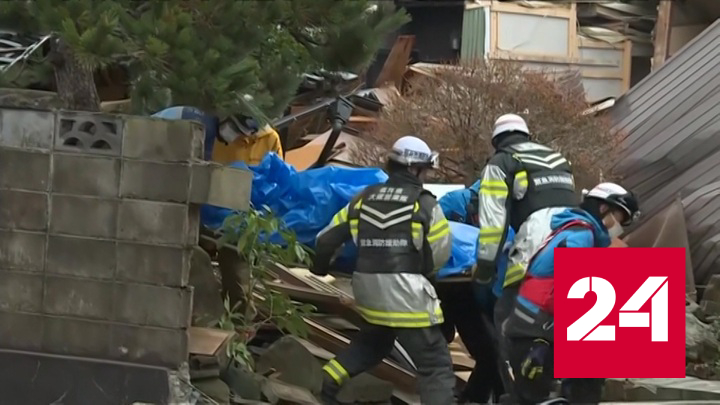 Число жертв землетрясения в Японии достигло 65 - Россия 24