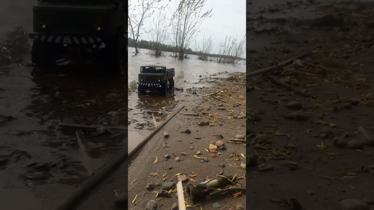 wpl b24 вдоль реки #crawler #rc #rccar #rclife #rcmodel #scale #wpl #wplrc #4x4rc #rctruck #gaz66