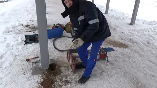 Алабино Парк Патриот.Алмазное сверление технология Даймонд хит.mp4