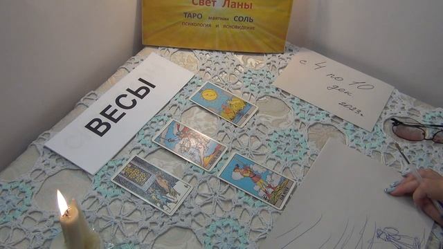 7 - ВЕСЫ - прогноз ТАРО - с  04.12.2023г. по  10.12.2023г. + Послание от Высших Сил.