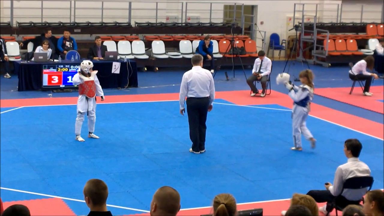 Taekwondo WTF. Первенство Москвы. 28.12.2014 Фомичева А-Зайцева