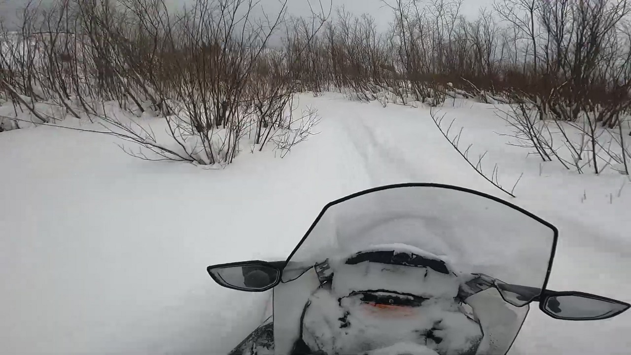 На рыбалку на снегоходе Lynx 69 ranger 900 ACE Turbo