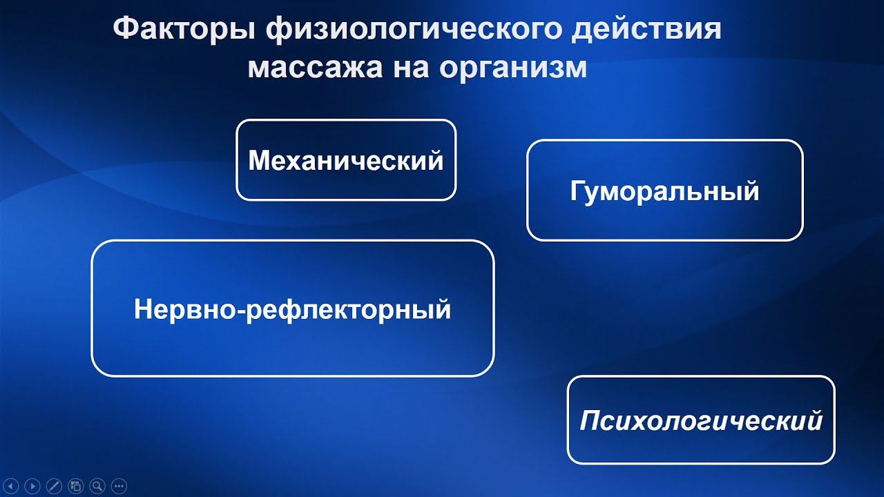 1.09 Механизмы воздействия массажа на организм | Классический массаж. Цикл 1