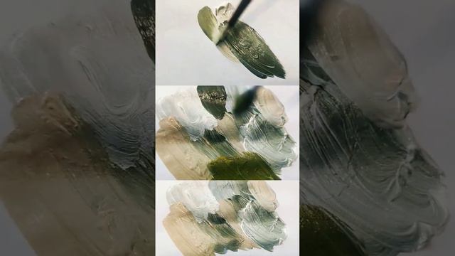 Смешивание красок. Художник Александра Миркушова