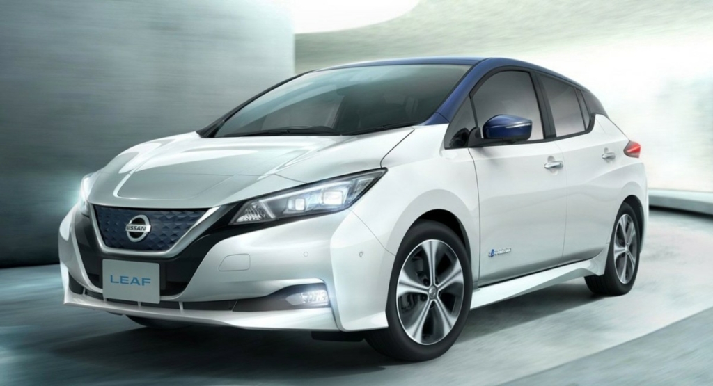 Nissan Leaf 2018 электромобиль представление проводилось сразу в двух странах Японии и США осенью