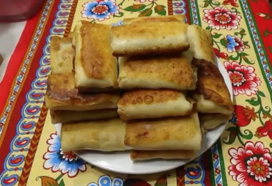 Вкуснейшие блинчики с рисом и курицей!