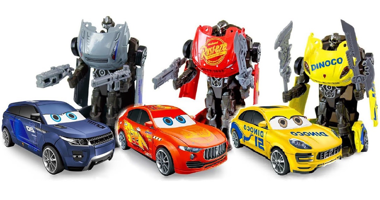 Тачки Трансформеры Мультики про Машинки Игрушки Роботы Молния Маккуин Джексон Шторм