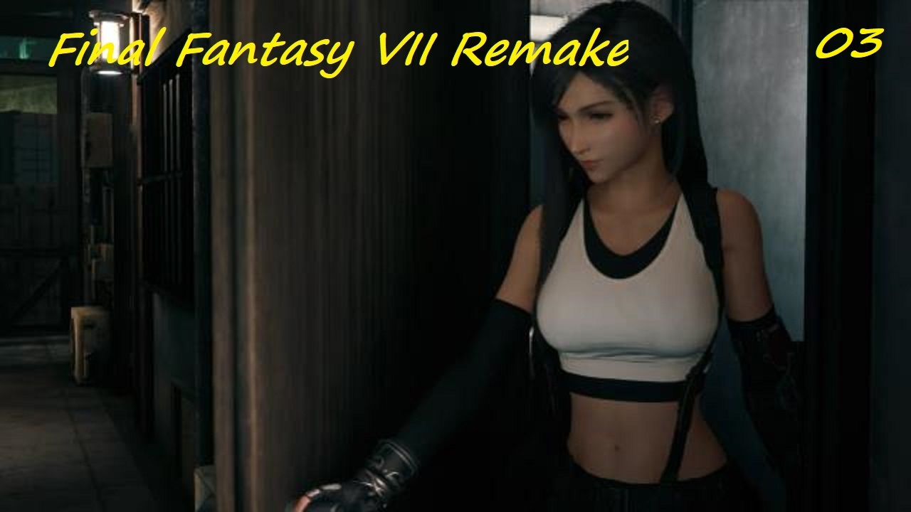 Прохождение Final Fantasy VII Remake. Серия 03. В мотеле с Тифой. (в 04 будут русские субтитры!)
