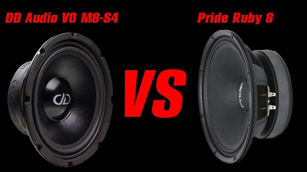 DD Audio VO M8-S4 vs Pride Ruby 8