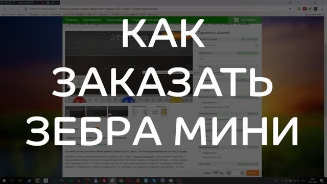 Как заказать рулонные шторы зебра мини в интернет-магазине ЖАЛЮЗНИК.