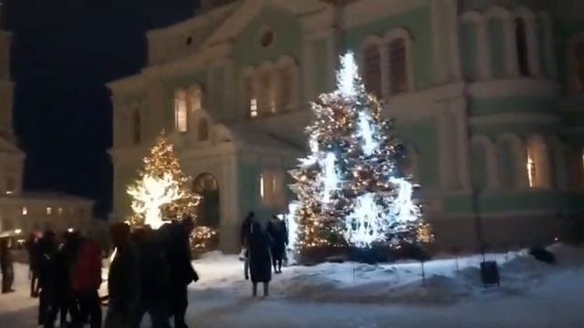 В рождественскую ночь в Дивеево. #дивеево #рождество #снег #сказка
