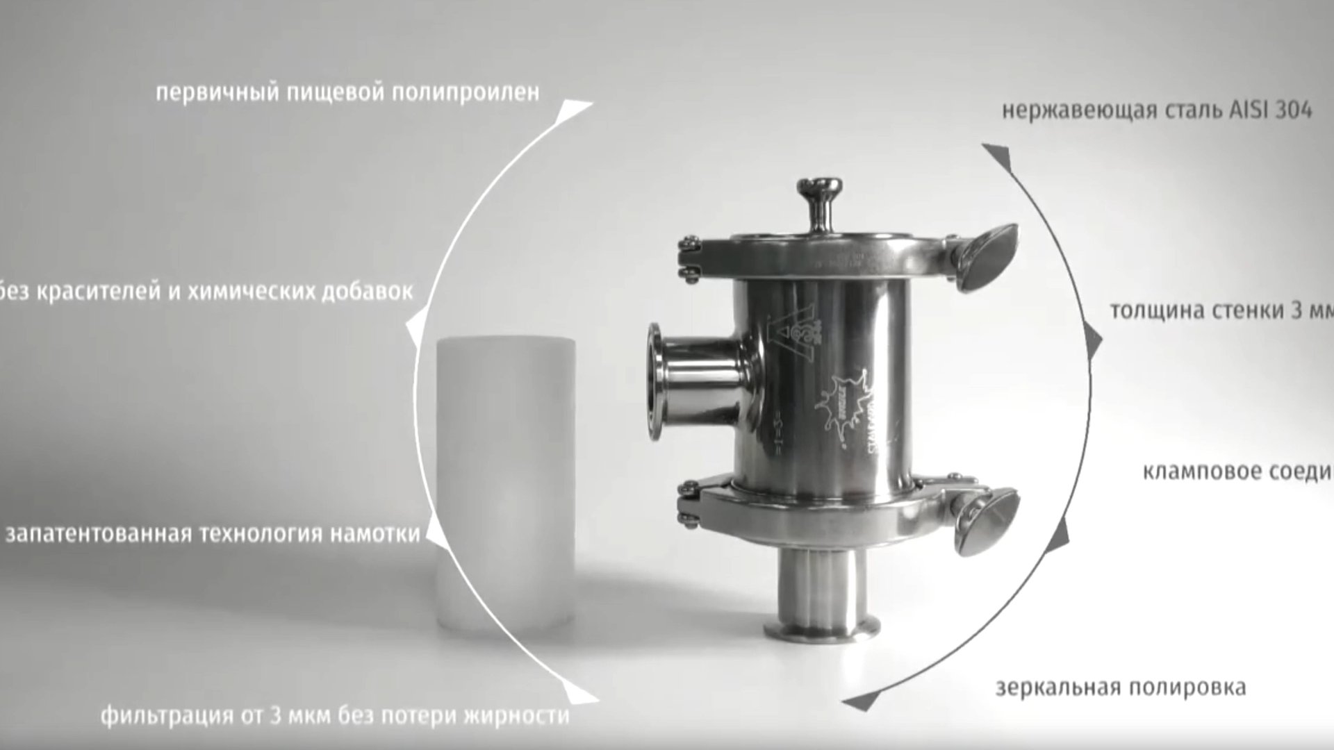 Сборка молочного фильтра UVMILK® Standard