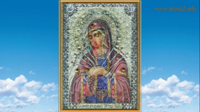 Вышивка бисером. Иконы Богородицы вышитые бисером и драгоценными камнями