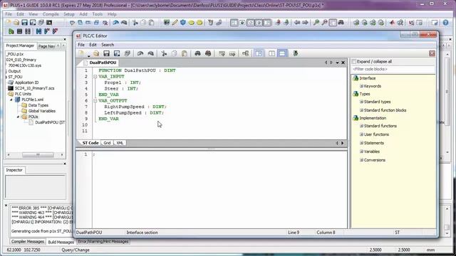 #21 Использование "Structured text" в PLUS+1 GUIDE
