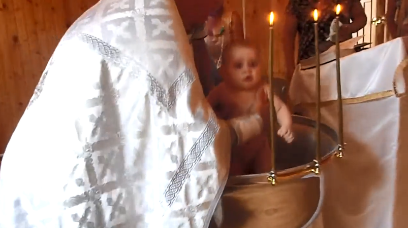 Крещение внука Алексея 13 июля 2013