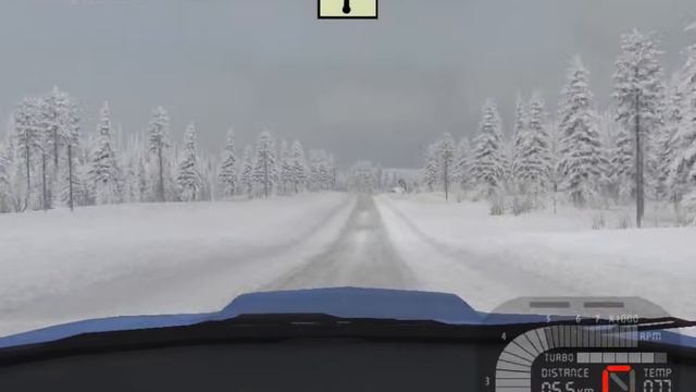 Прохождение Richard Burns Rally – серия 4. Ралли Финляндии (Рованиеми).mp4