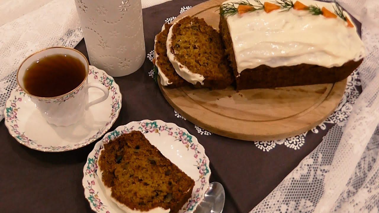Морковный кекс с кремовой шапочкой