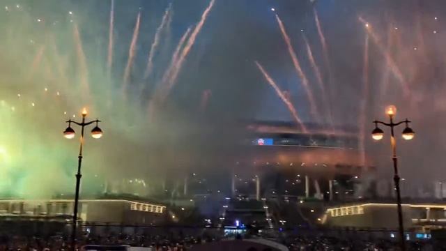 Салют у Газпром Арены (Зенит 3 1 ЦСКА)