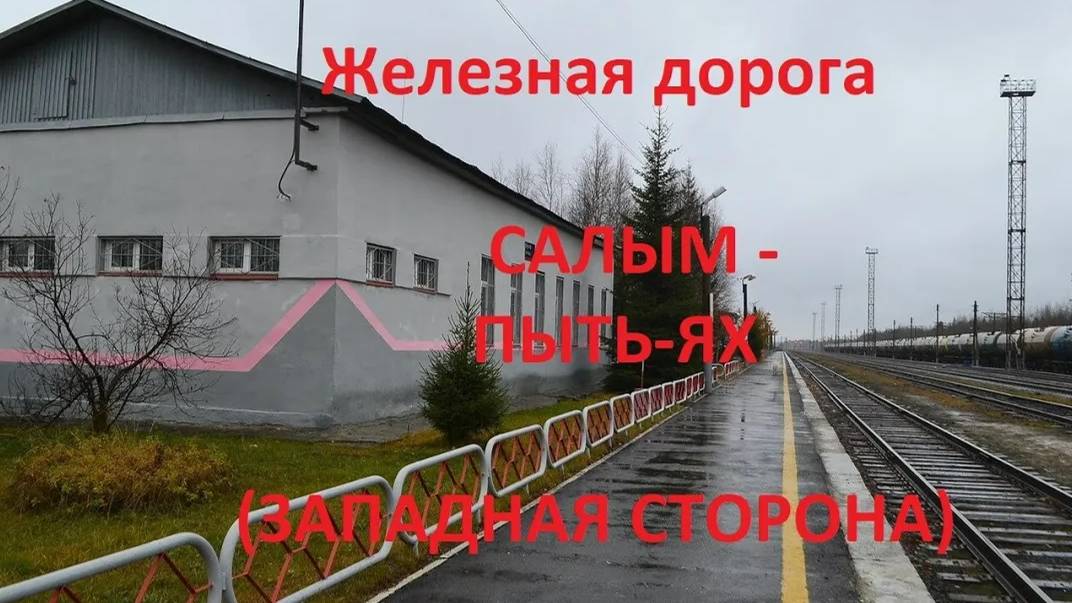 Железная дорога Салым - Куть-Ях - Пыть-Ях (вид из окна поезда, западная сторона) (СВЖД)