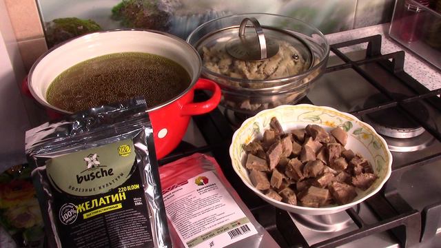 Вкусный зельц. Рубец и язык.