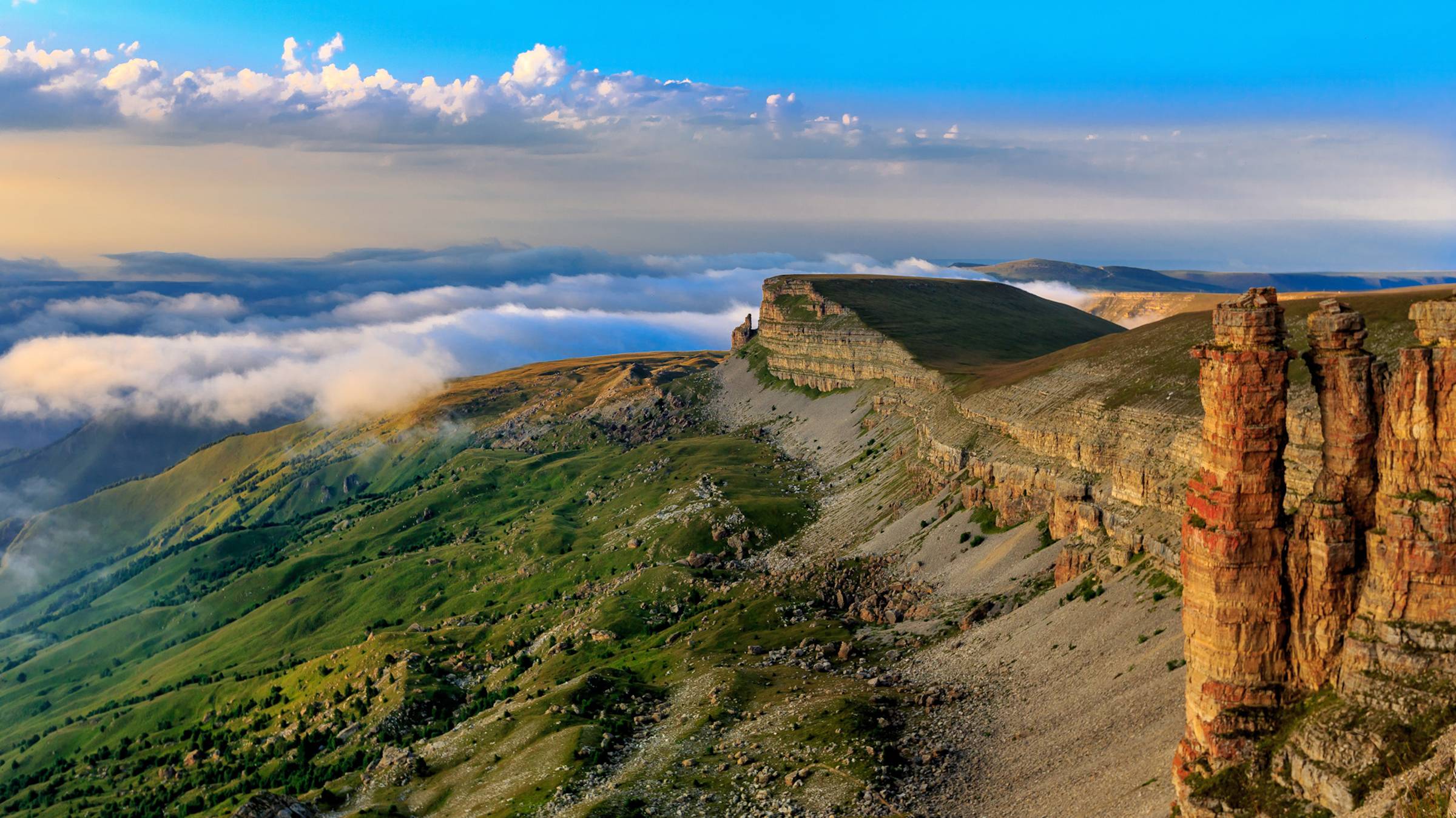 12 дневное путешествие по Кавказу, 8 часть,  Пятигорск, провал, озеро Тамбукан, плато Бермамыт.