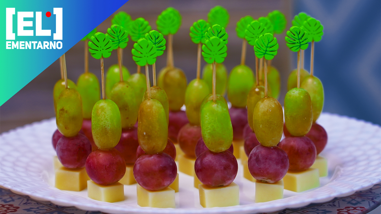 Быстрая закуска  Канапе на шпажках Очень просто и вкусно