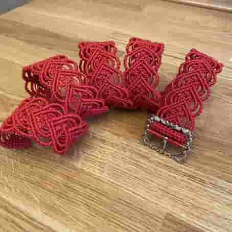 Мастер-класс техникой макраме Пояс