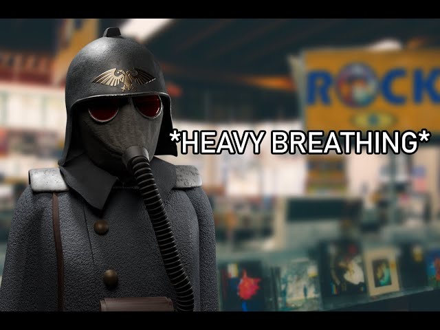 Don't turn around! Der Kommissar in town! (Warhammer 40k meme)