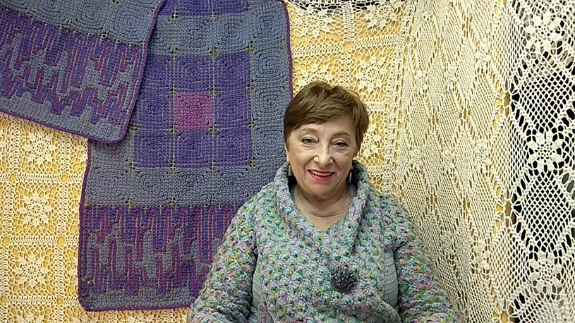 Саше с продёржкой. Мастер-класс по вязанию крючком от О. С. Литвиной.