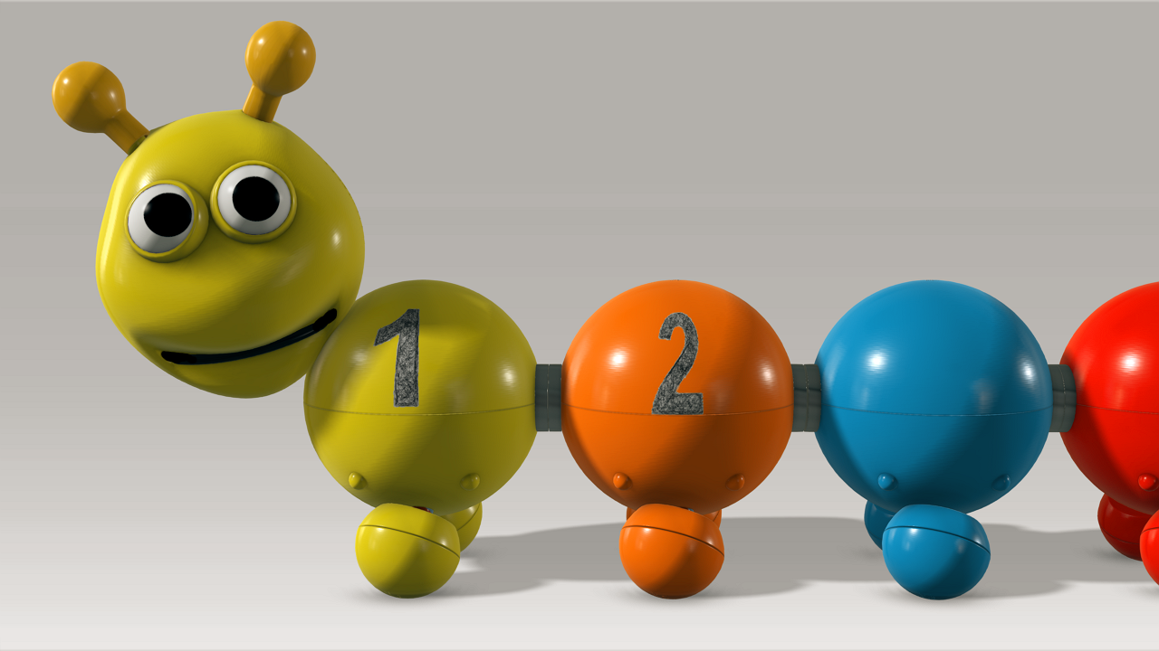 Учим цвета и цифры с гусеницей.Про цвета для малышей