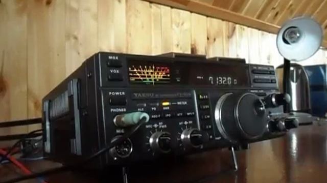 YAESU FT-850  на   даче   антенна inv-v 80-40.