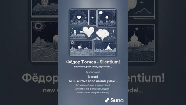 Фёдор Тютчев - Silentium! (песня сгенерирована нейросетью SunoAi)