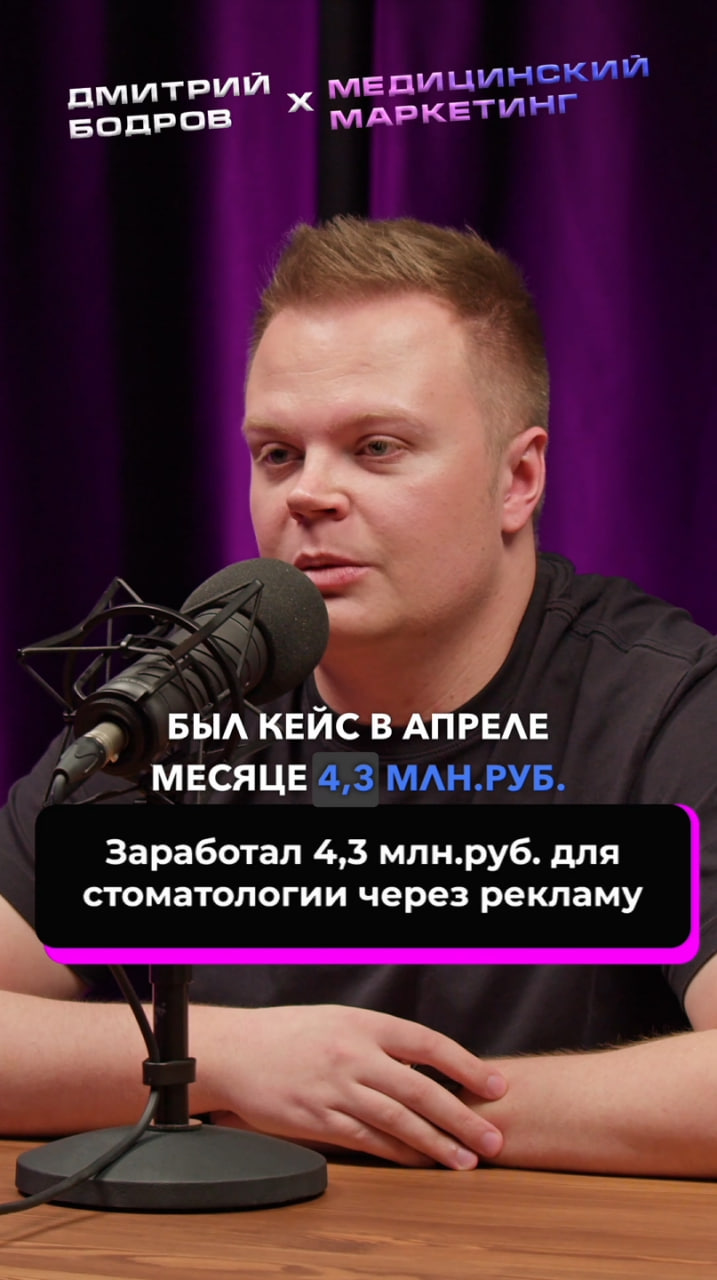 Заработал 4,3 млн.руб для стоматологической клиники через рекламу - Медицинский маркетинг