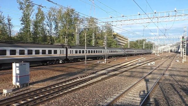 Электропоезд ЭП2Д-0130 (ЦППК) пригородный поезд №6118 Можайск - Дмитров.