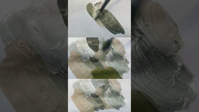 Смешивание красок. Художник Александра Миркушова