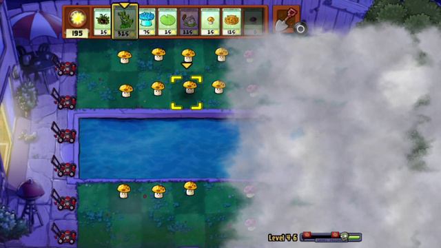 14-Plants vs Zombies. Приключение, второе прохождение уровни с 4.1 по 4.10