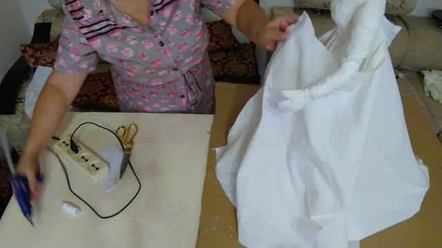 Большая Снегурочка. Мастер класс. Часть 4. Потихоньку одеваемся.mp4