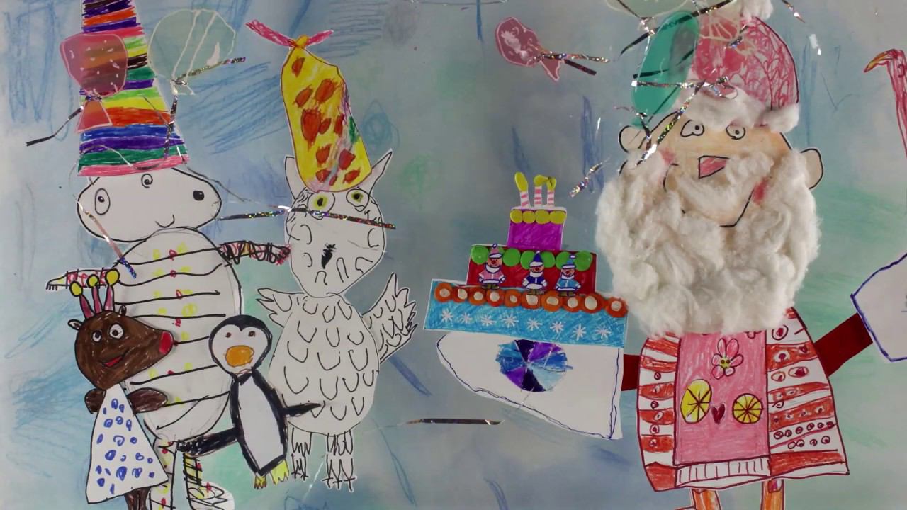 Разноцветный Дед Мороз