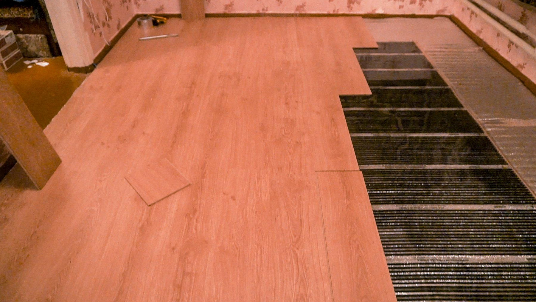 Ремонт кабинета. Этап первый - теплый пол