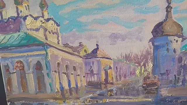 348. Теплая зима в Ростове Великом 30х40, х.,м., 2020.mp4