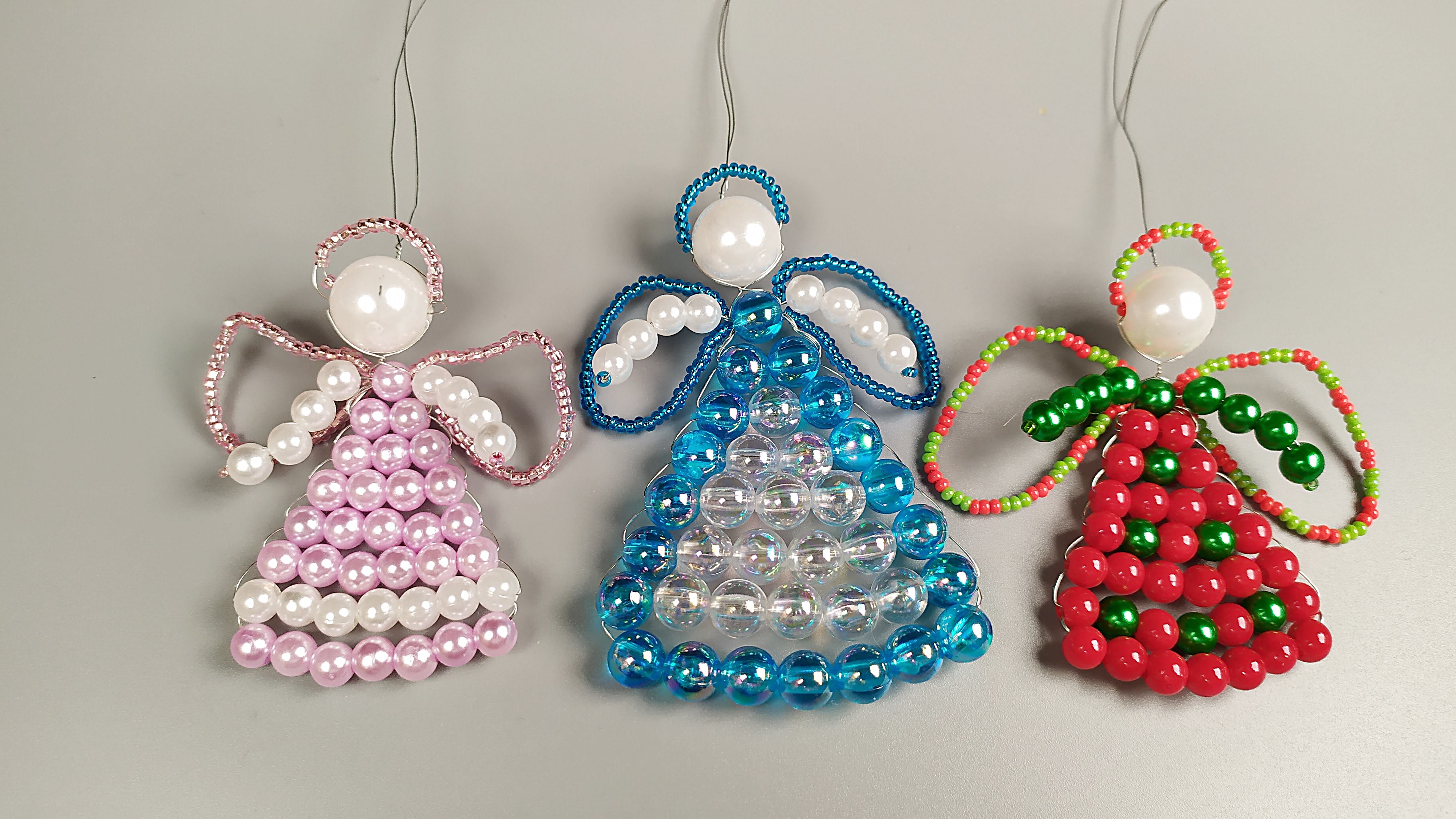 Работы из бисера. Ангел из бисера и бусин. Фея из бисера и бусин. Мастер класVID_20221122_115807.mp4