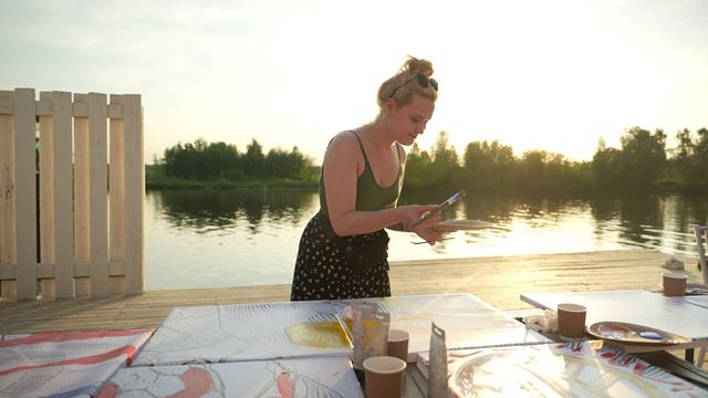 Вид сверху - Корпоратив на природе